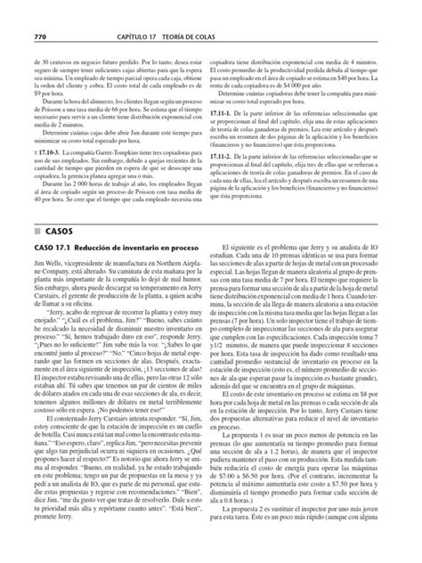 Caso Excel Y Flexsim Colas En Produccion Pdf La Investigación De