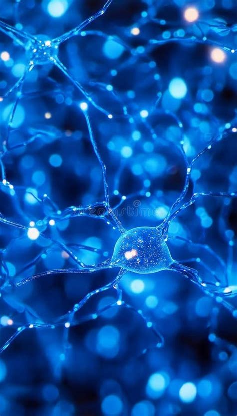 Neurons Firing Synaptic Connections Neural Network Brain Activity Neuroscience Illustration