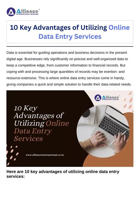 Ppt 10 Key Advantages Of Utilizing Online Data Entry Services