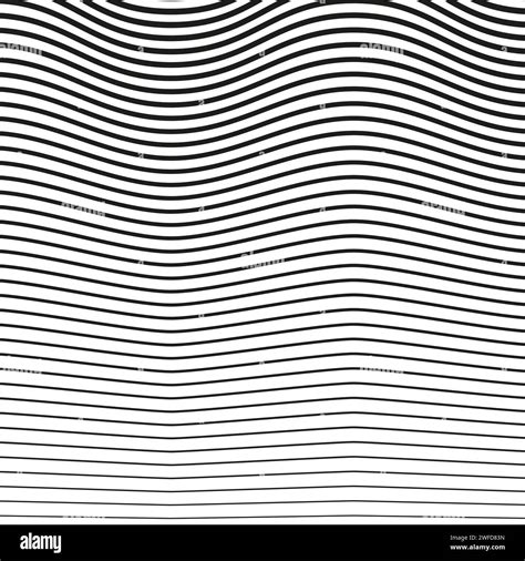 Horizontal Lines Stripes Pattern Wavy Curving Distortion Effect