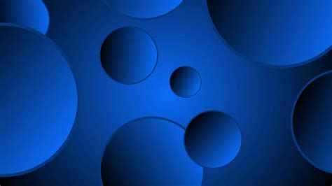 Royal Blue Color Wiggling Multiple Circular Shapes Gradient Design Loop Able Geometrical