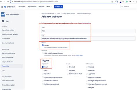 How To Setup Bitbucket With Staq Plugintheme Only Managed