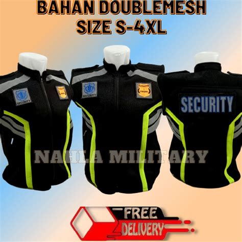 Hitam Latest Security Vest Latest Security Vest Thick Security Vest Doublemesh Material