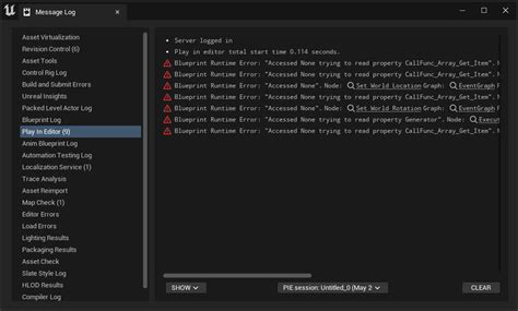 Why Am I Getting Errors Runrealengine