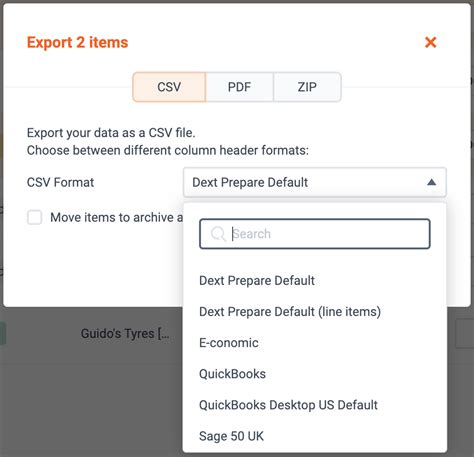 how to export your data as a csv file dext help center