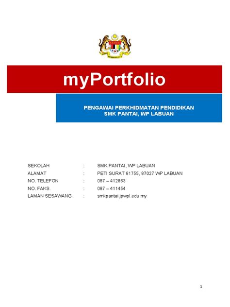 Myportfolio Template Pdf