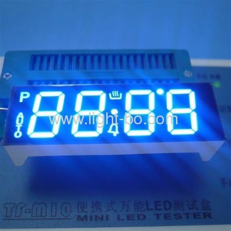 Oem Dom Ultra Bright Blue Four Digit 7 Segment Led Display For Digital Oven Timer Control