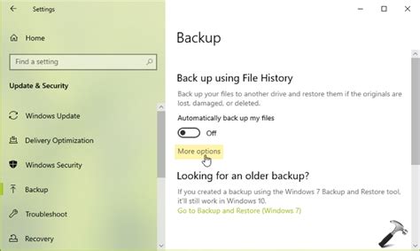 How To Change File History Drive In Windows 10