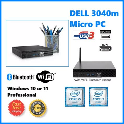 Dell Optiplex Intel I Th Tb Ssd Gb Ram Micro Desktop Wifi Bluetooth Hdmi Eur