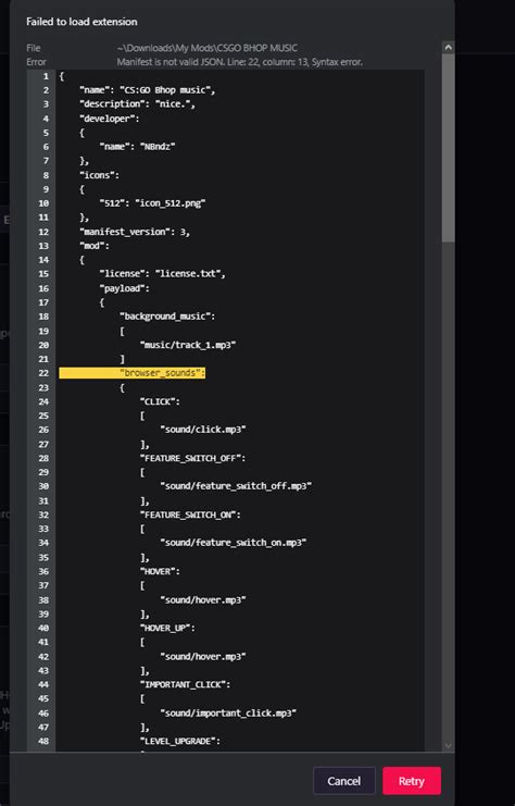 Manifest JSON Isn T Working For Some Reason R OperaGX