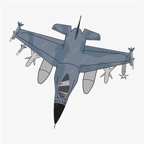 Premium Vector The F16 Fighting Falcon Is A Contemporary Combat