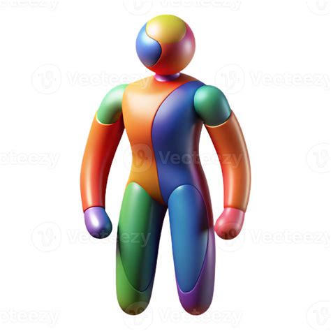 Extraordinary Artistic An Abstract Interpretation Of A Human Figure Using Distorted Proportions