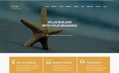 atlas free html5 bootstrap 4 business website template