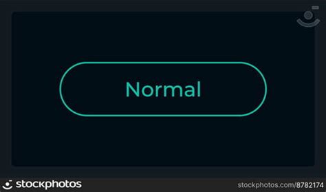 Normal Button Ui Element Template User Behaviour Editable Isolated Vector Dashboard Component