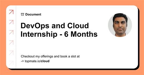 Devops And Cloud Internship 6 Months With Sanjeev Kumar