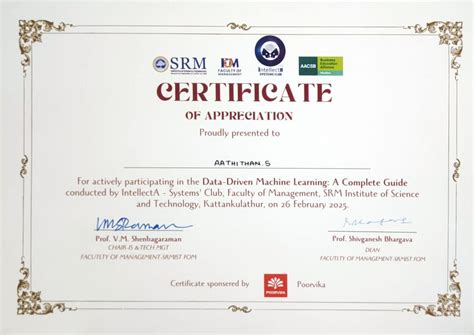 Machinelearning Datascience Srmist Systemsclub Datadriven… Aathithan S