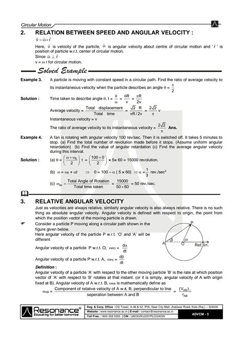 SOLUTION Circular Motion Theory Studypool
