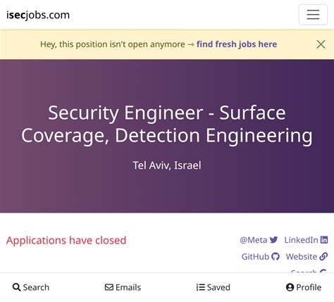 security engineer surface coverage detection engineering at meta