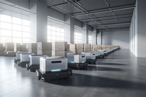 Robots Efficiently Sorting Hundreds Of Parcels Per Hour Automated