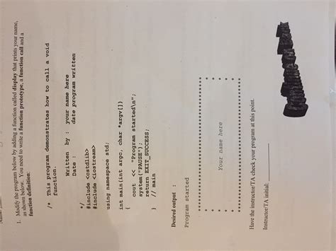 Solved Modify The Program Below By Adding A Function Called Chegg Com
