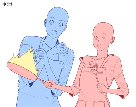 송도 애니온 강좌봇 On Twitter 애니메이션 포즈 참조 그림 레퍼런스 참고 포즈 그리기