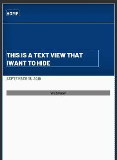Android How To Hide Textview When Image View Collapsed Completely Stack Overflow