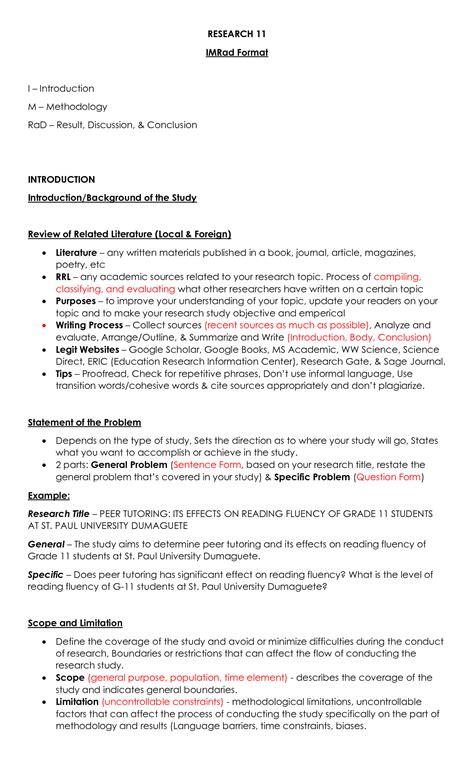 Imrad Examples 009 Example Of Imrad Research Paper Pdf ~ Museumlegs