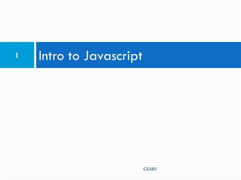 ppt introjavascript 1 powerpoint presentation free download id
