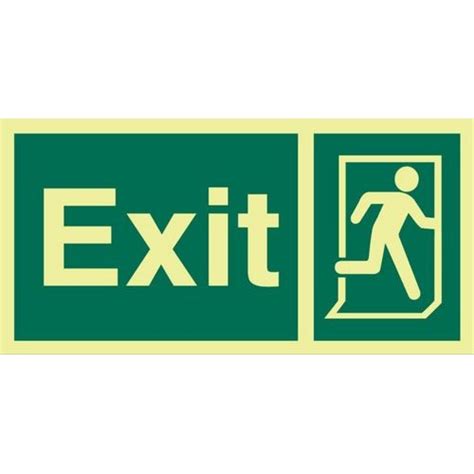 Green And White Acrylic Exit Board Shape Rectangular At Rs Square Feet In Anand