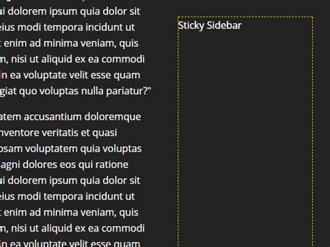 small sticky sidebar in vanilla javascript floatsidebar js css script
