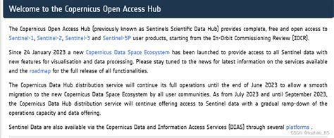 在copernicus Data Space Ecosystem下载sentinel数据及使用脚本检索和下载数据 Copernicus Browser Csdn博客