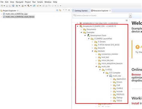 CCS CC2640R2F OAD Of Multi Role Cannot Be Performed According To The
