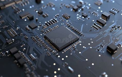 Advanced Technology The Heart Of Modern Electronics Stock Illustration Illustration Of
