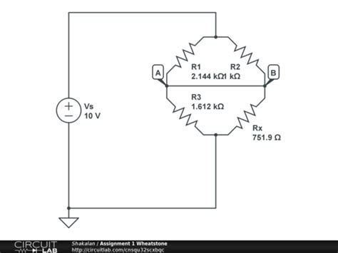 Assignment 1 Wheatstone Circuitlab