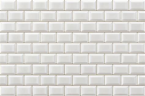 White Rectangle Mosaic Tiles Texture Background Classic White Metro