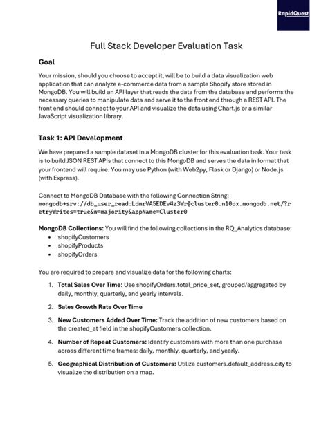 Evaluation Task Data Visualization Pdf
