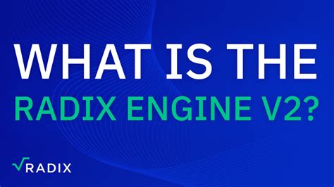 What Is The Radix Engine V2 The Radix Blog Radix Dlt