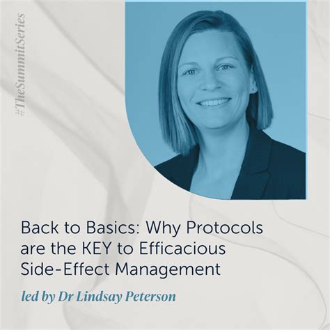 back to basics why protocols are the key to efficacious side effect
