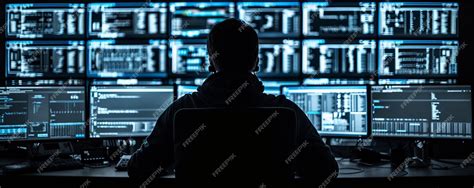 Premium Photo Intense Security Operations Center Protecting Wallpaper