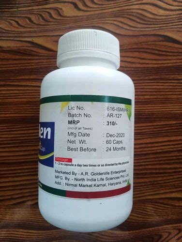 Calcium Herbal Golden Calcivit Capsule Packaging Type Bottle Packaging Size 60capsules At