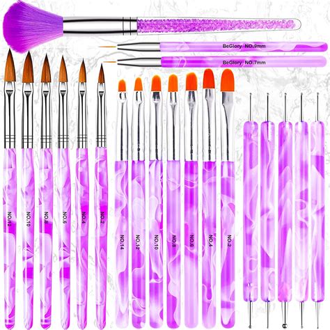 21pcs Acrylic Nail Brush Set Nail Art Brushes For Acrylic
