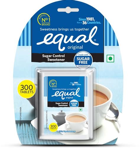 Equal Sugar Control Tablet Aspartame 300 Tab Pack Of 3 Sweetener Price