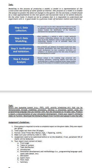 Task Modelling Is The Process Of Producing A Model Chegg Com