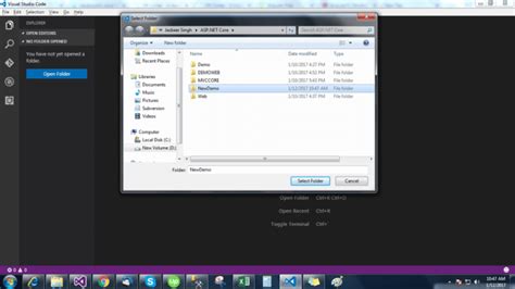 Create An Asp Net Core Application Using Visual Studio Code