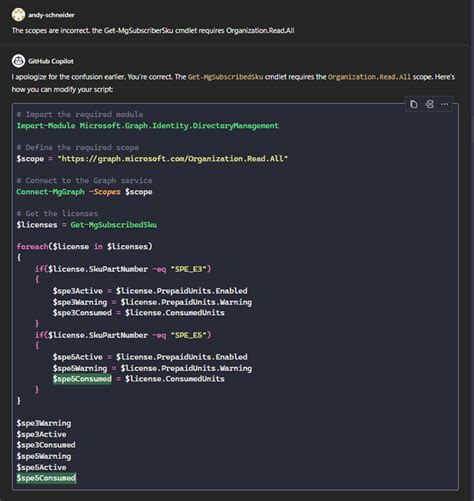 Using Github Copilot To Upgrade Powershell Scripts To The Microsoft