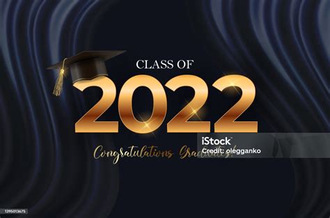 2022 년 졸업생 인사말 카드를 축하합니다 벡터 일러스트레이션 Eps10 졸업식에 대한 스톡 벡터 아트 및 기타 이미지 졸업식 2022년 학위 Istock