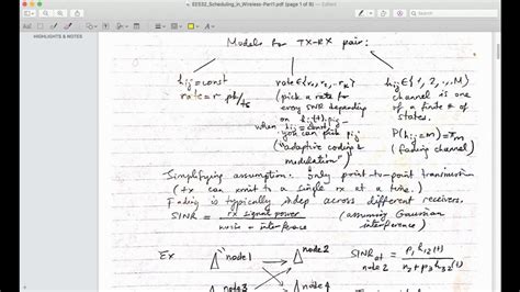 SCHEDULING IN WIRELESS NETWORKS Part YouTube