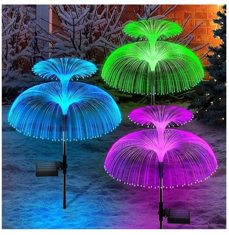 Ηλιακά διακοσμητικά φώτα κήπου Led σε σχήμα σιντριβάνι 2 τεμάχια Nk Ty1026 G For Gadget