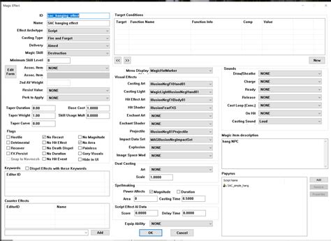 Magic Effect Script Not Firing SSE Technical Support Skyrim Special Edition LoversLab