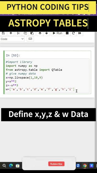 Python Astropy Astropy Tables Create Astropy Table Handling Fits File Coding Pythontricks